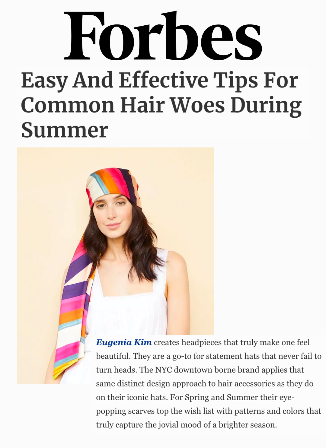 FORBES APRIL 2022 – Eugenia Kim