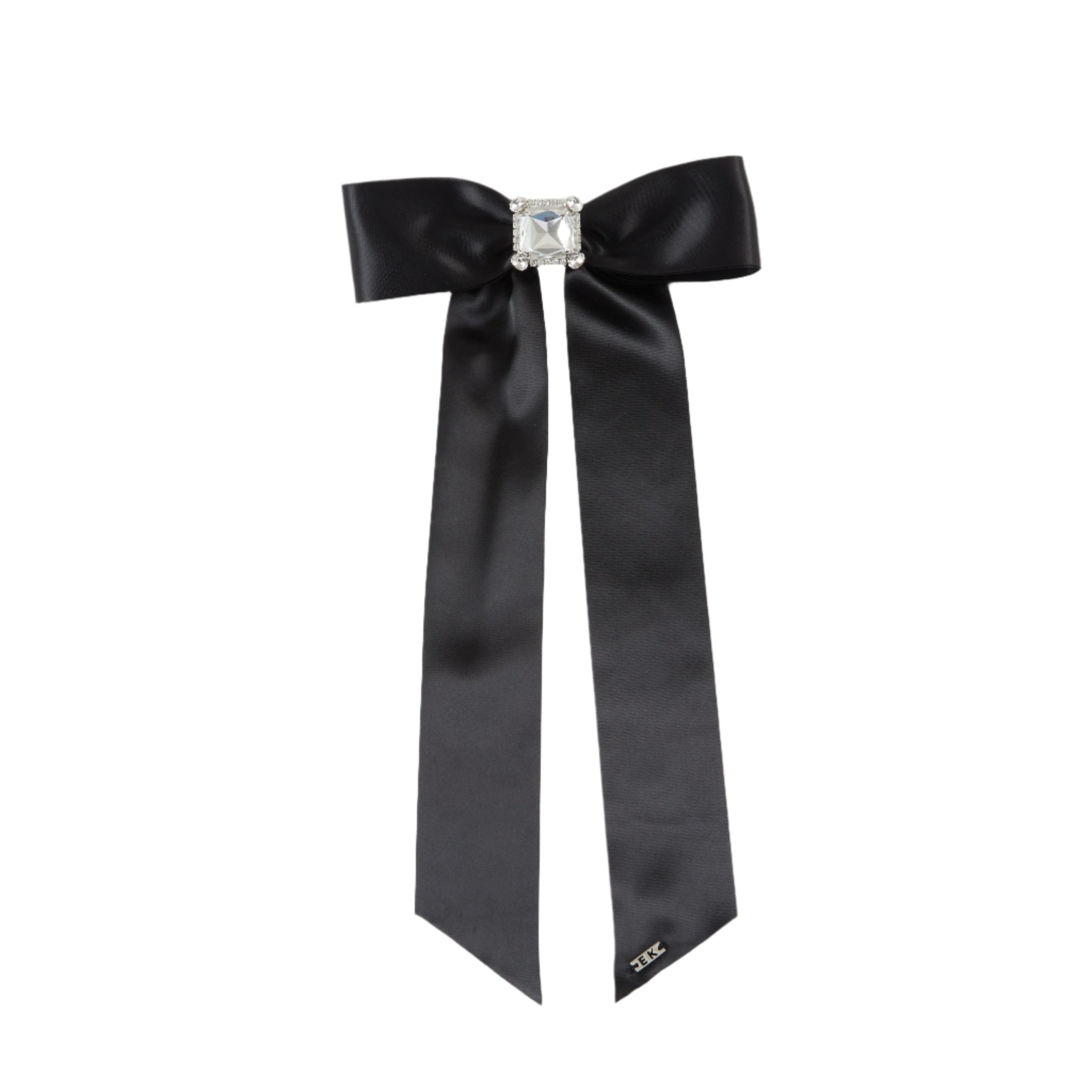 Lacey Satin Ribbon Bow with Crystal Brooch | Holiday 2025