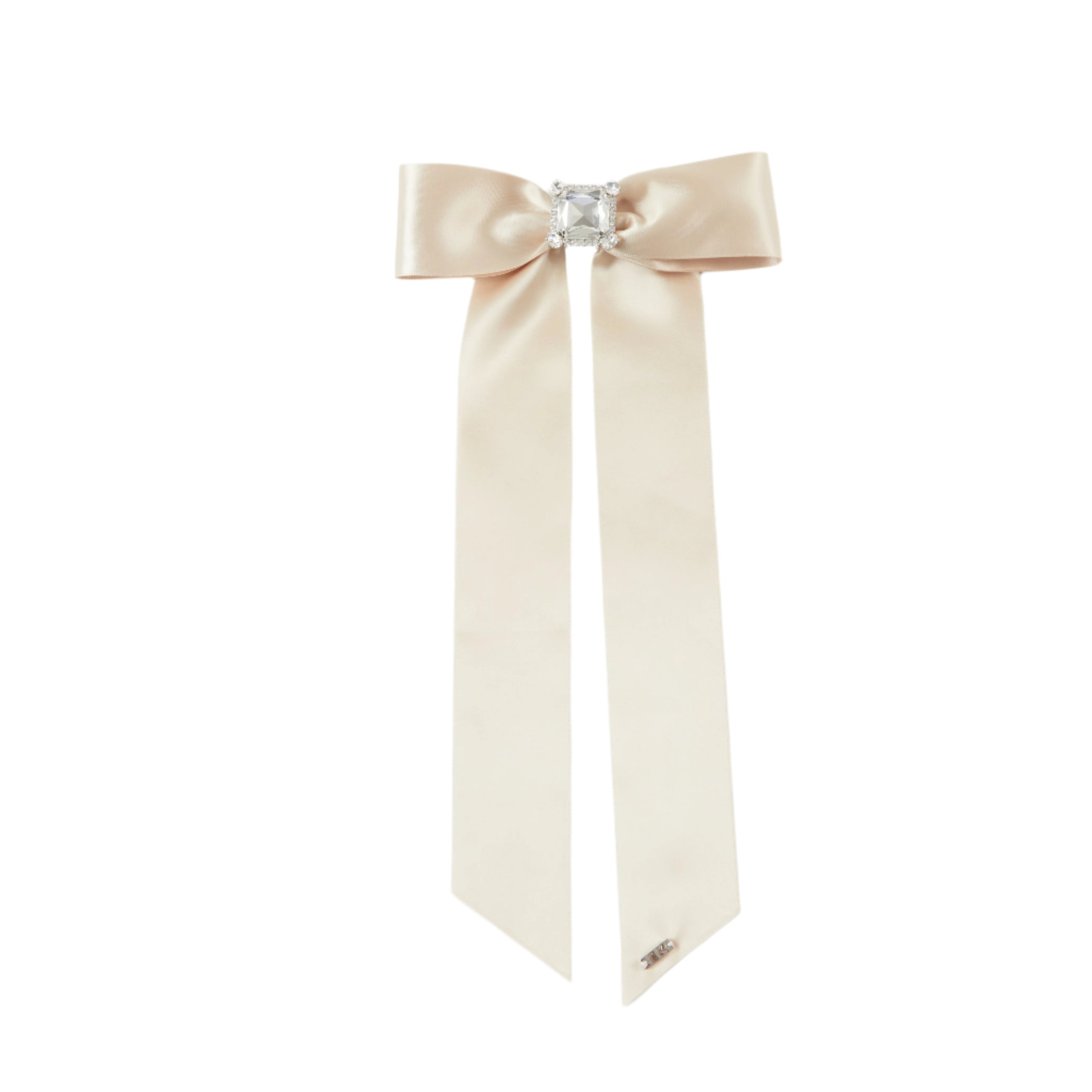 Lacey Satin Ribbon Bow with Crystal Brooch | Holiday 2025